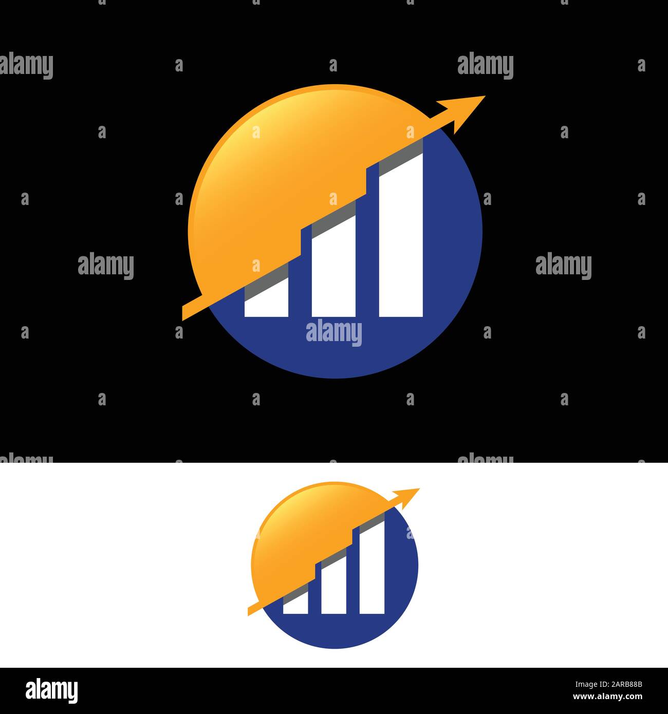 Bar graph logo Stock Vector Images - Alamy