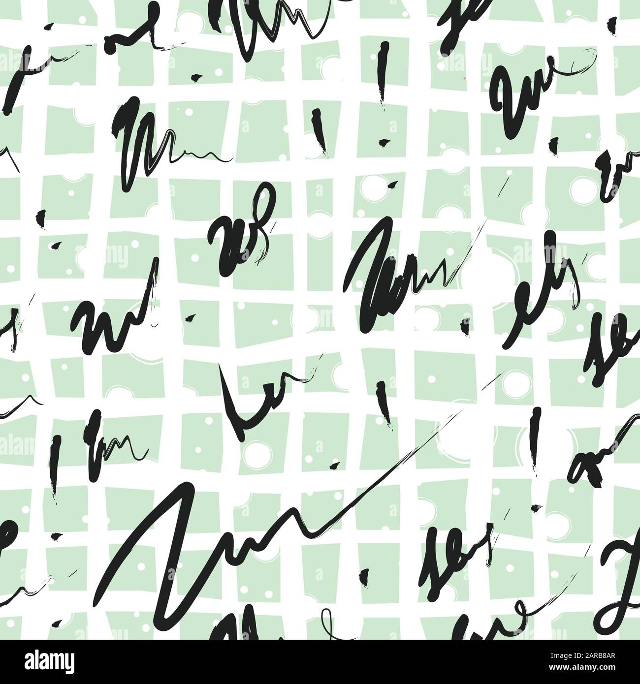 Vector scribble seamless pattern. Ink scribble continuous background on ...