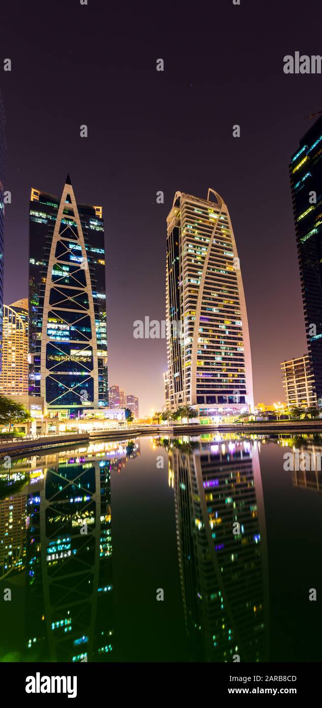 25 October 2019; Indigo Tower, Jumeirah Lake Towers JLT, Dubai, United ...