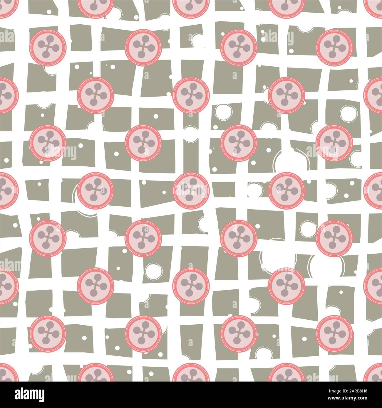 Seamless Pattern with buttons. Vector Illustration Stock Vector Image ...