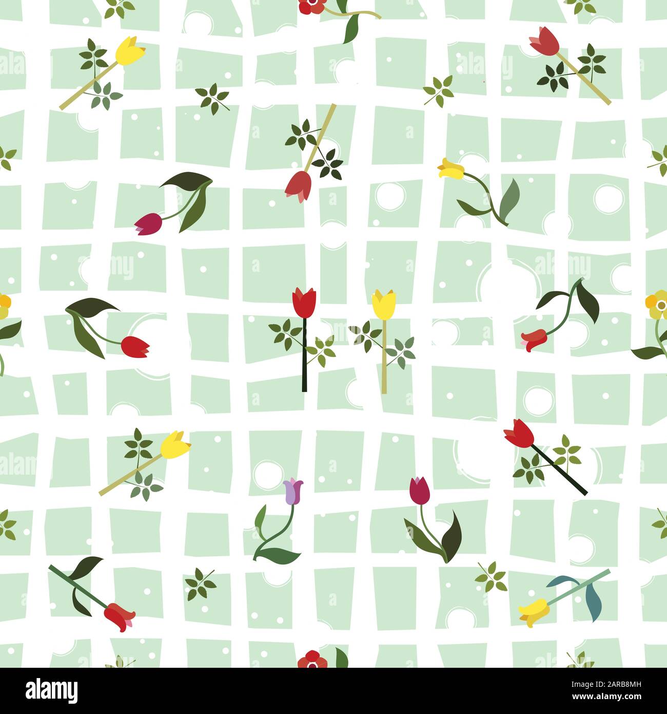 Seamless Floral Pattern. Modern Design. Vector Illustration Stock ...