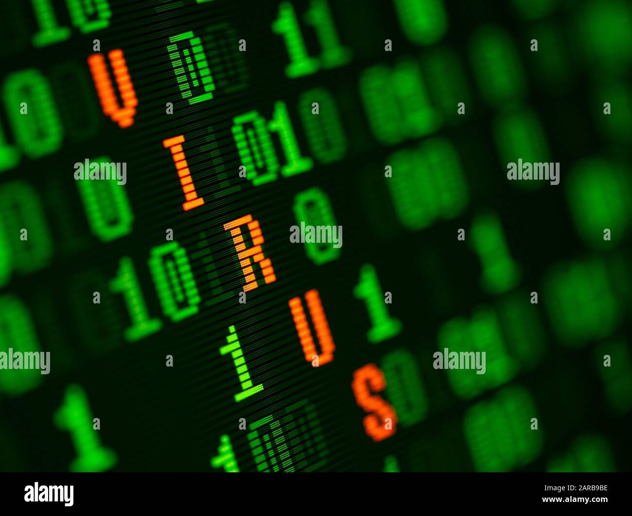 Binary code infected with virus hi-res stock photography and images - Alamy