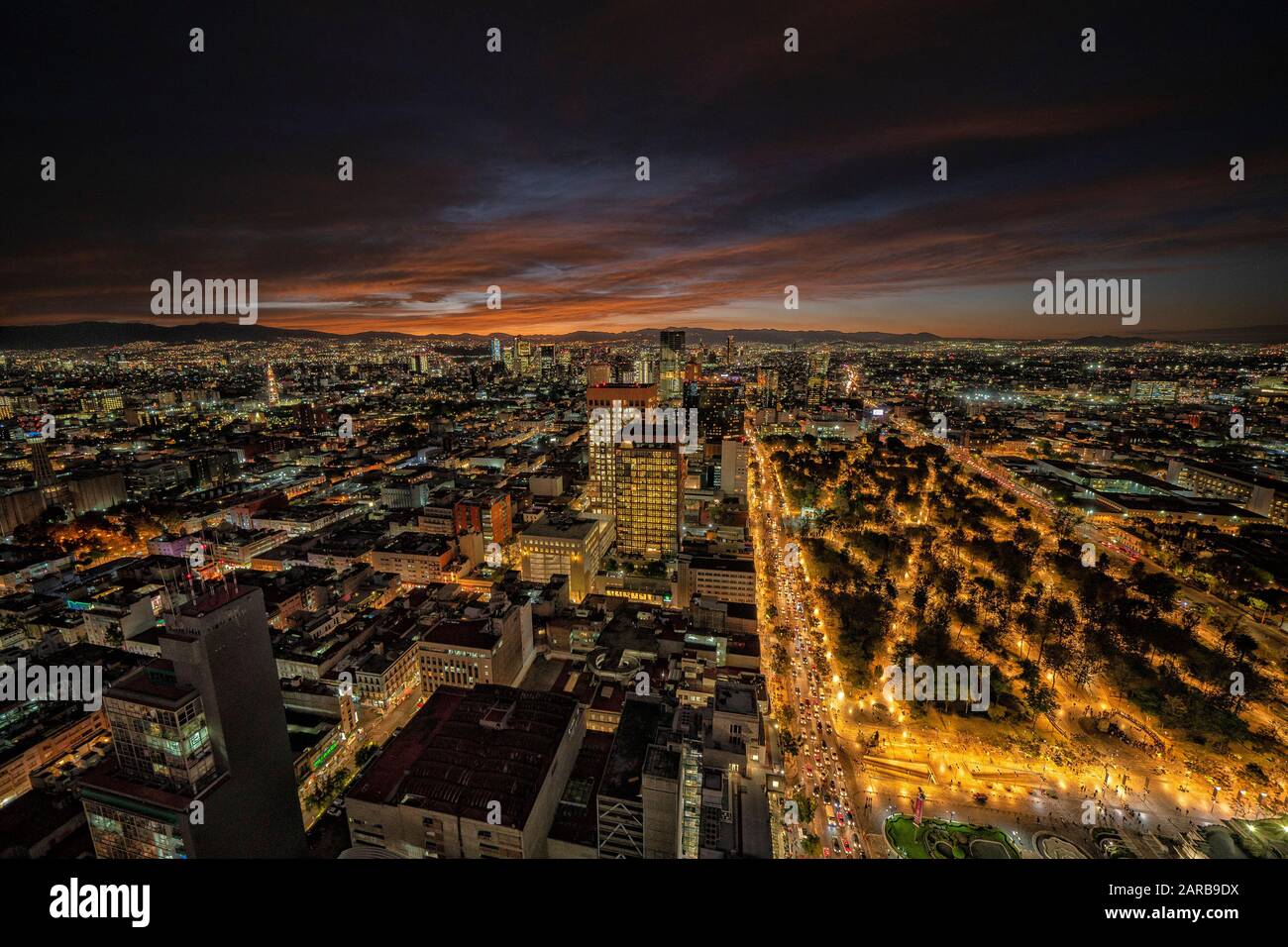 Cdmx cityscape night hi-res stock photography and images - Alamy