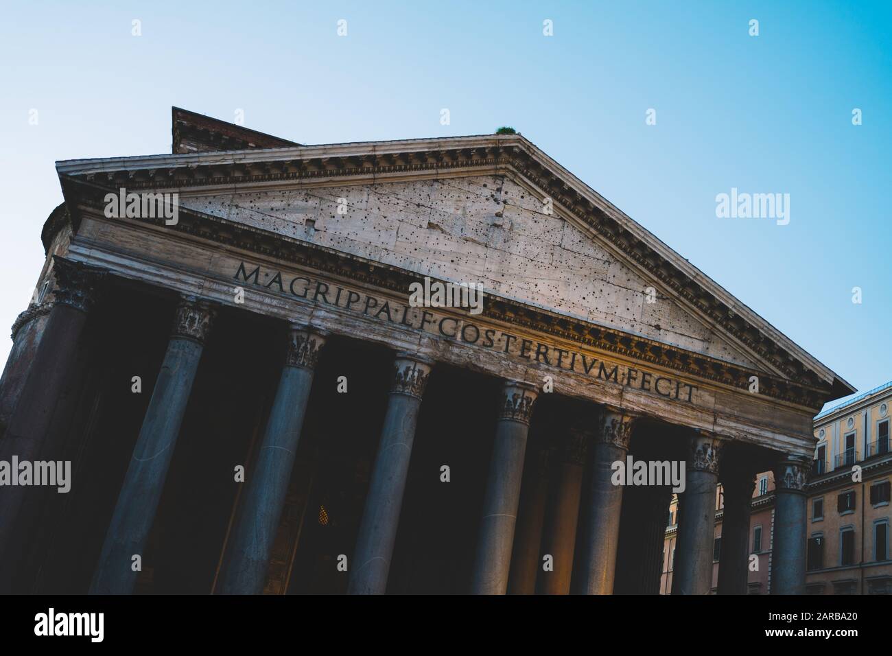 Rome, Italy - Dec 31, 2019: The Pantheon is a former Roman temple, now ...