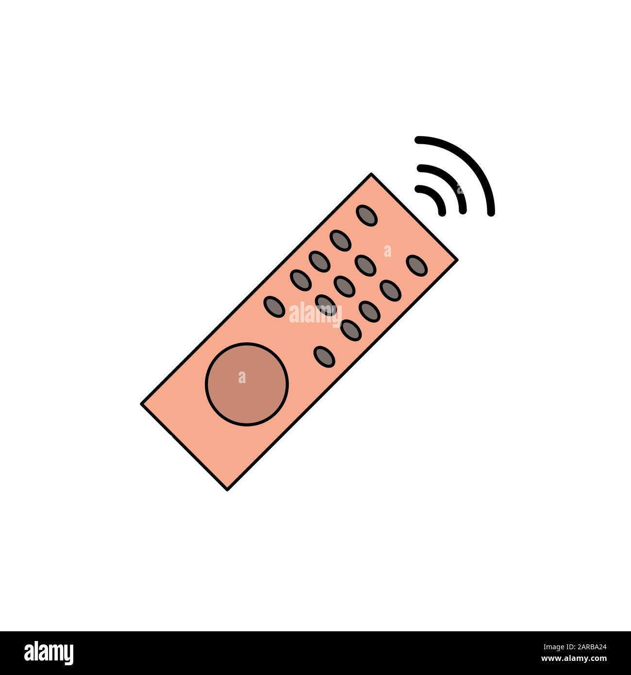 Remote control icon design template Stock Photo - Alamy