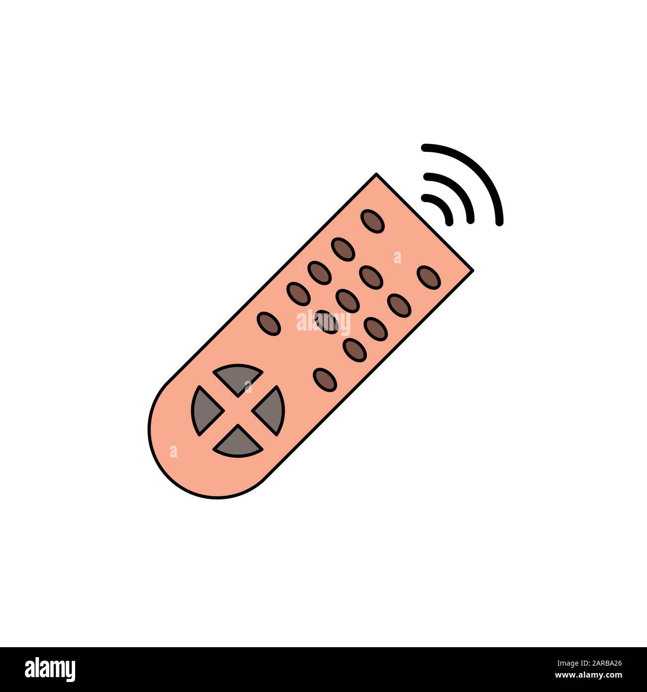 Remote control icon design template Stock Photo - Alamy