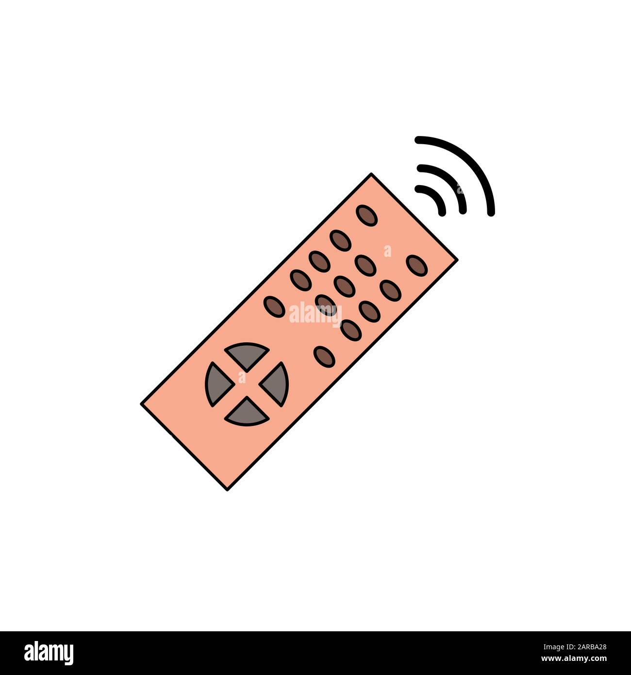 Remote control icon design template Stock Photo - Alamy
