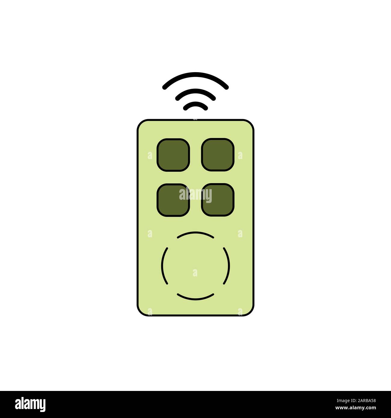 Remote control icon design template Stock Photo - Alamy