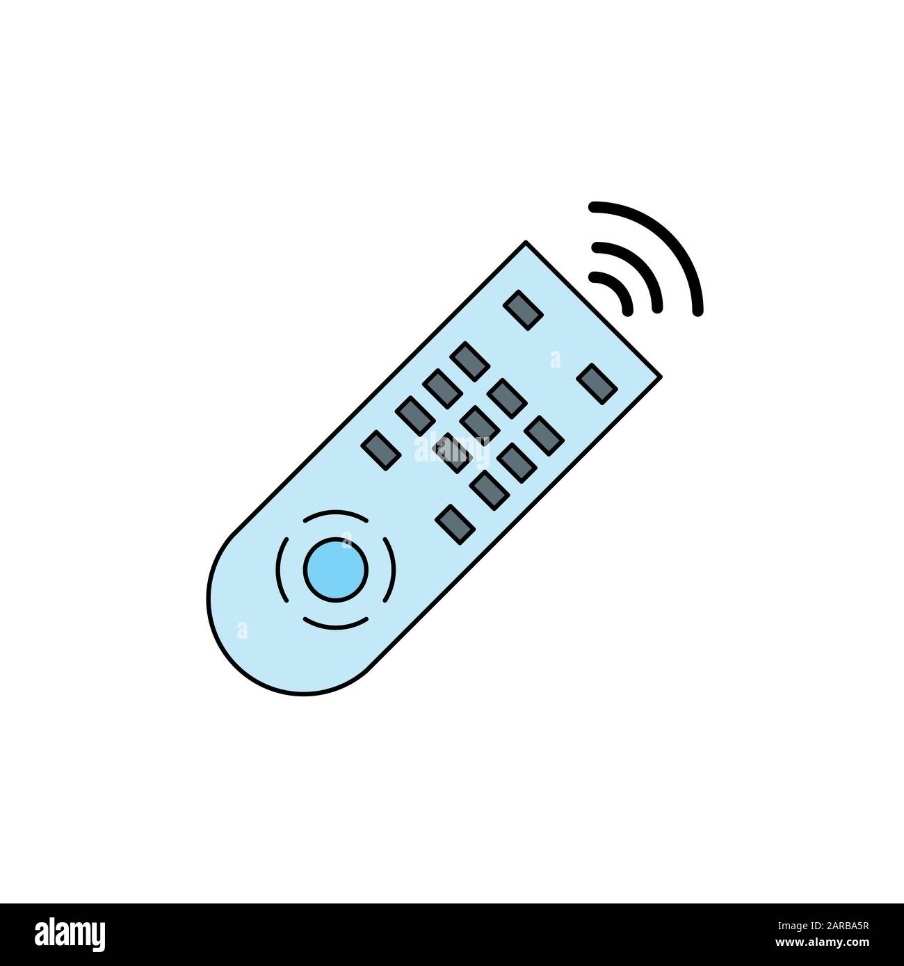 Remote control icon design template Stock Photo - Alamy