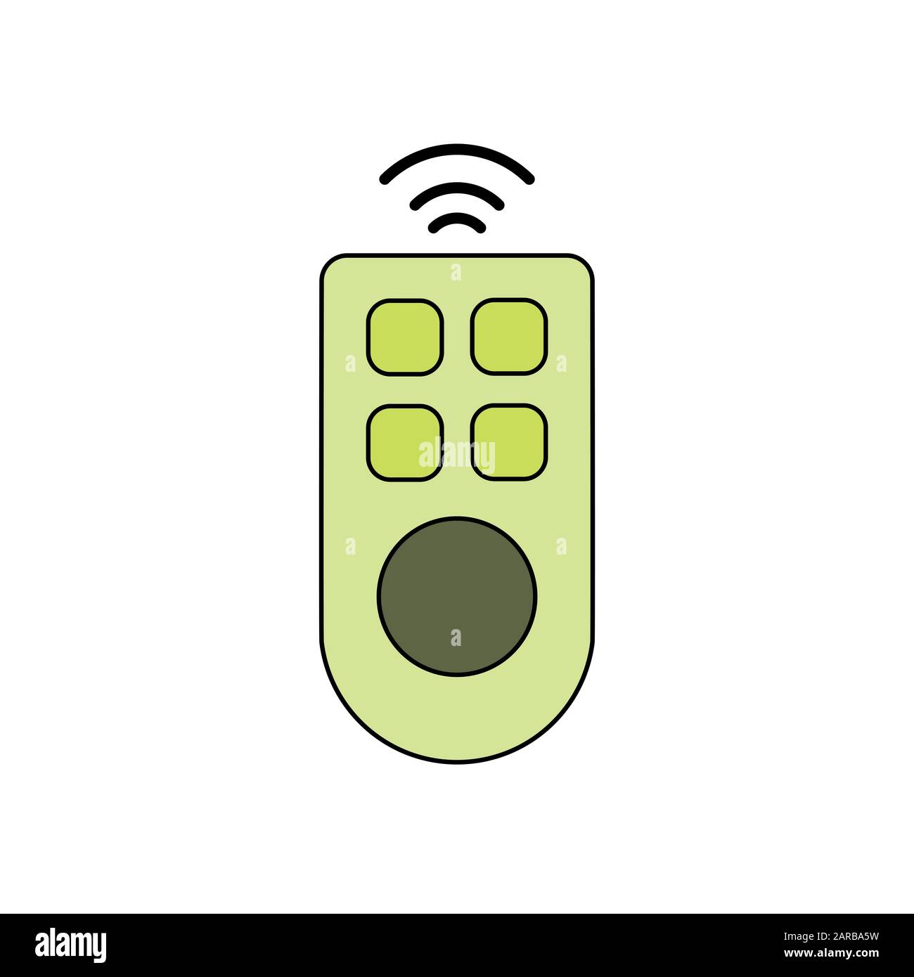 Remote control icon design template Stock Photo - Alamy