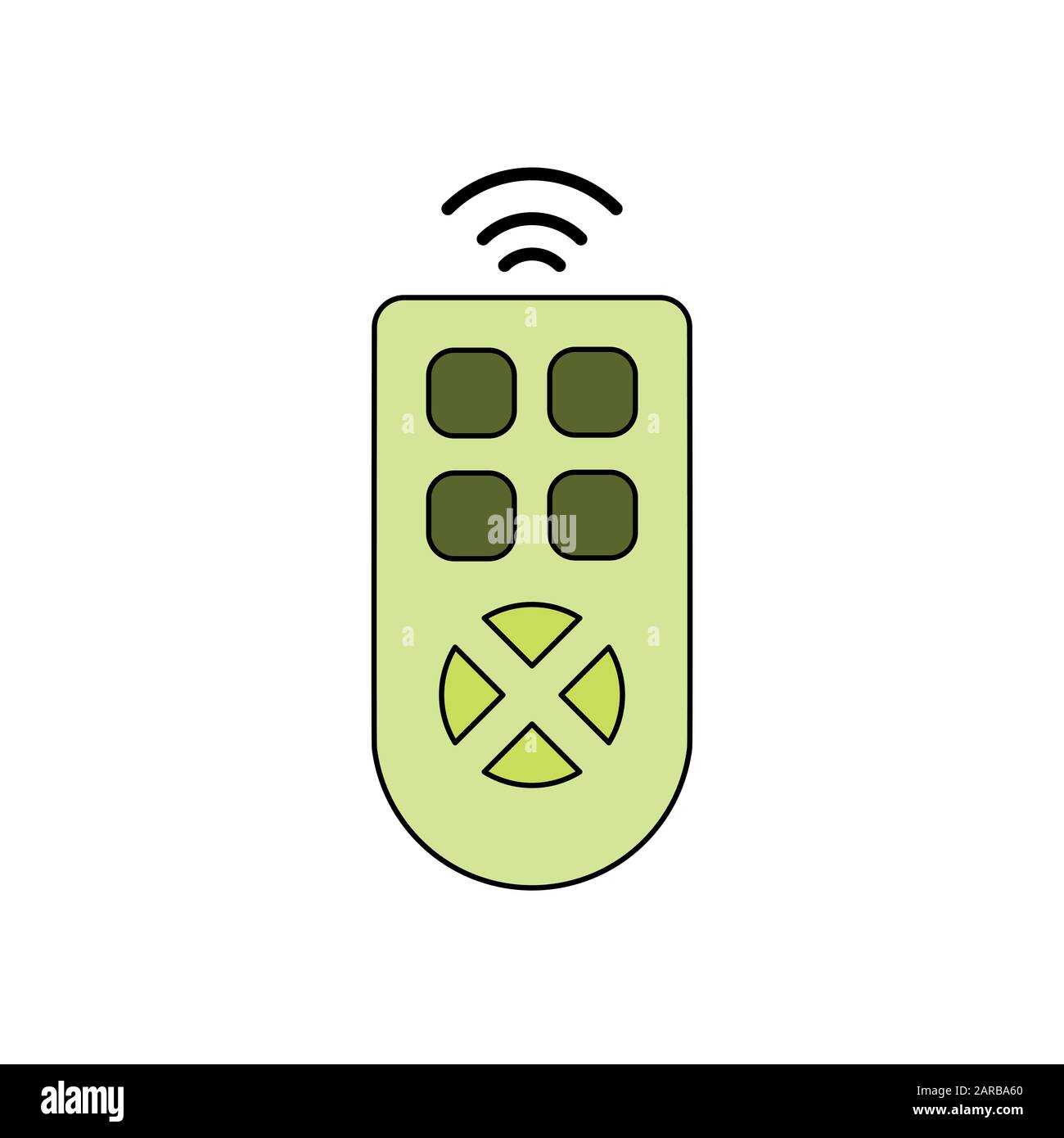 Remote control icon design template Stock Photo - Alamy