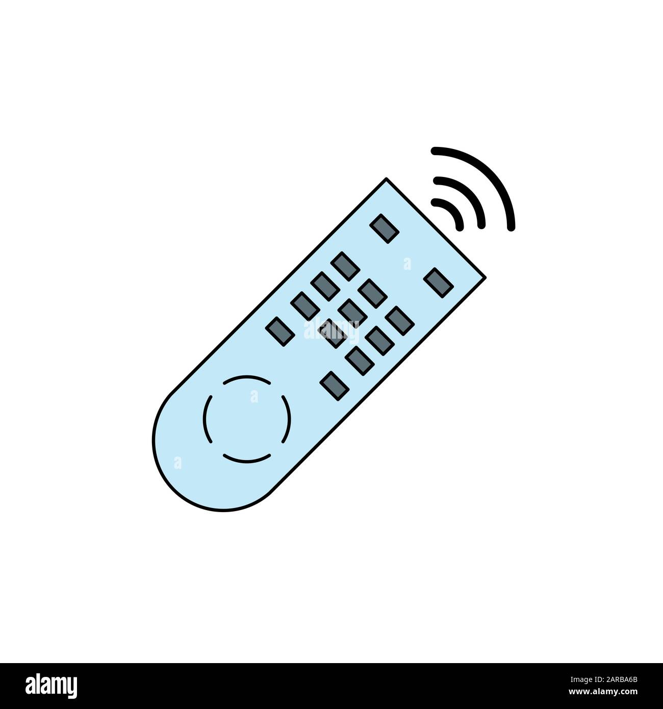 Remote control icon design template Stock Photo - Alamy