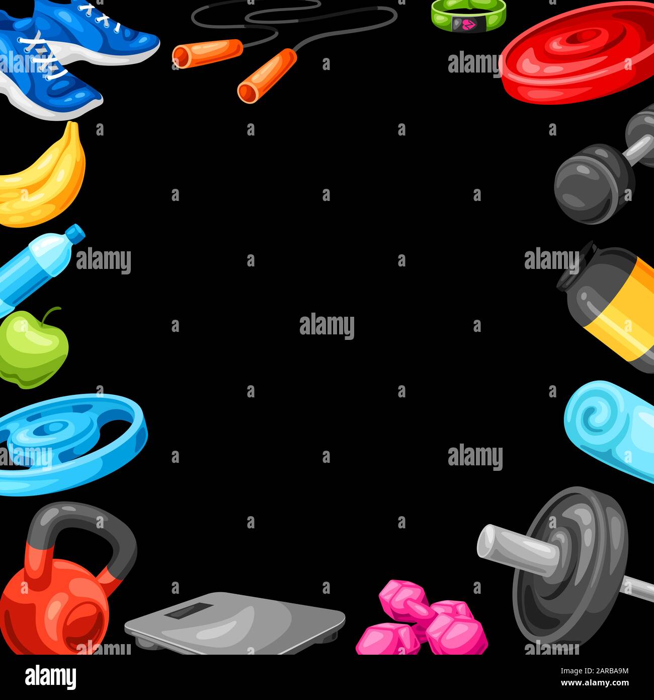 Muscular frame Stock Vector Images - Alamy