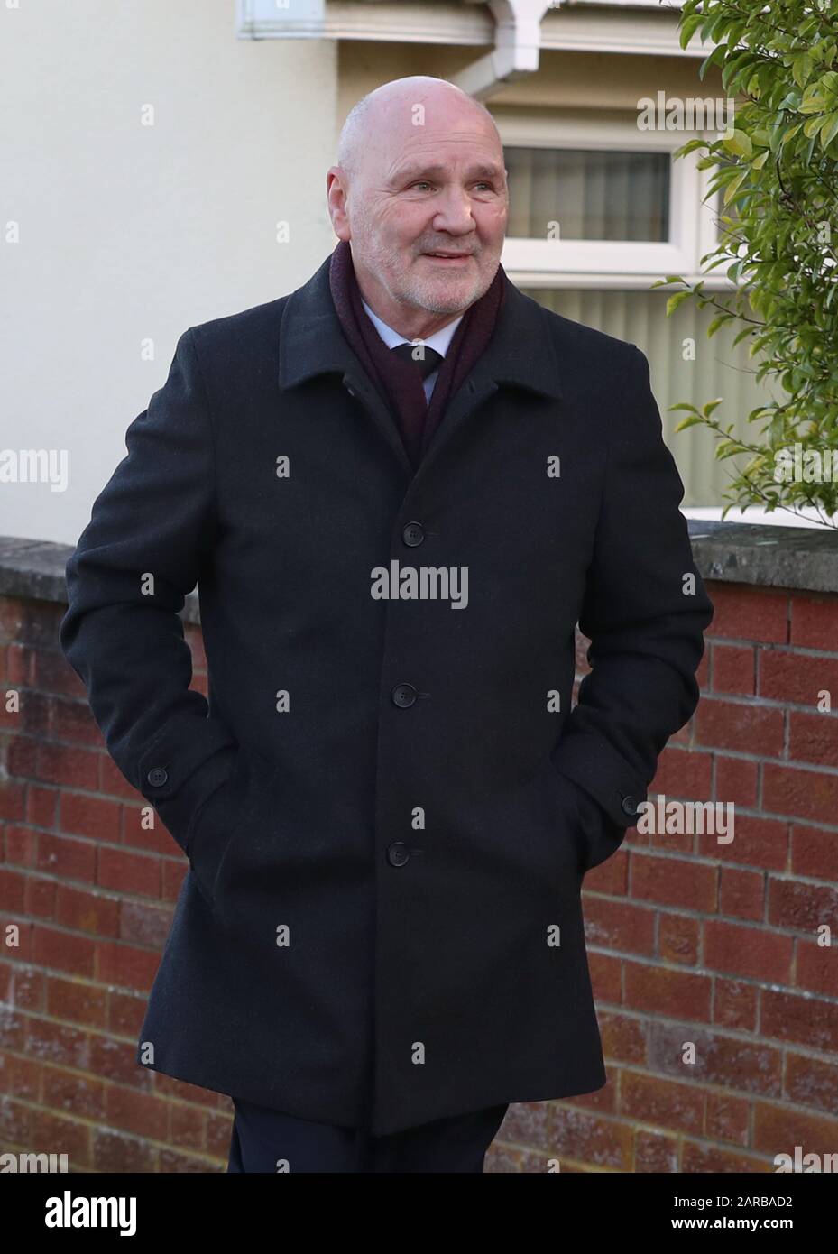 Alex Maskey attends the funeral of Seamus Mallon, the former deputy ...