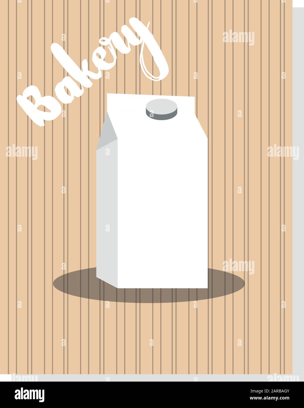Retro bakery box Stock Vector Images - Alamy