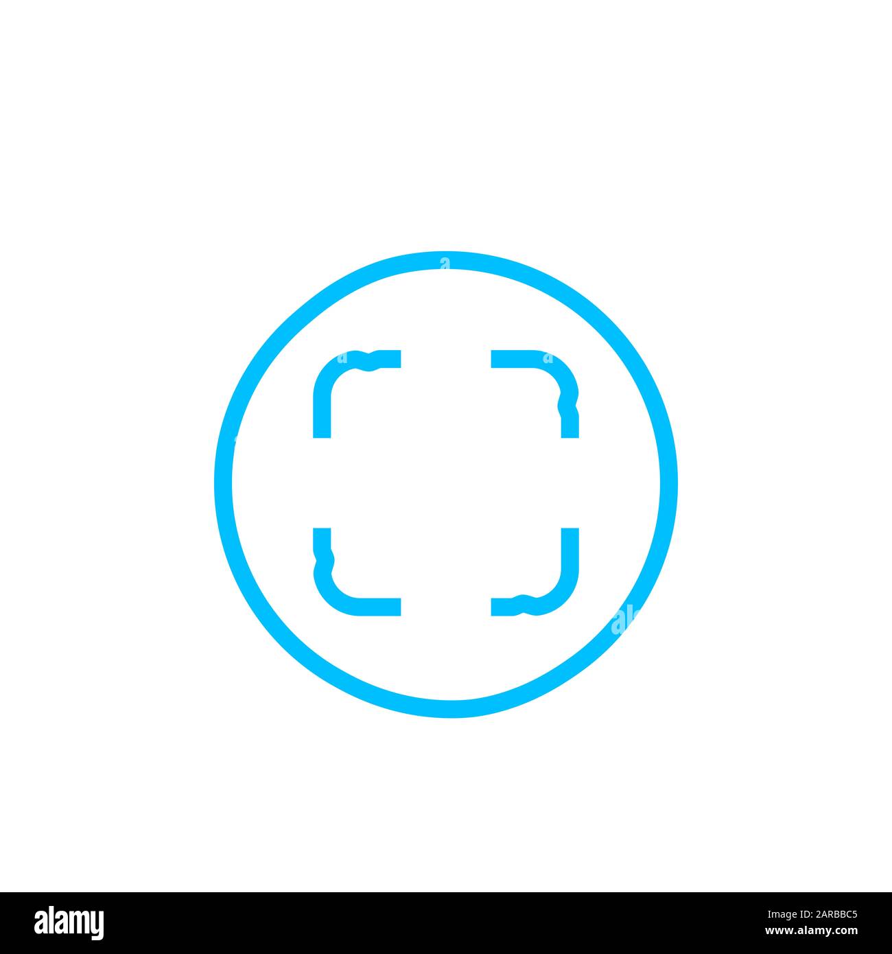 camera icon line design template Stock Photo - Alamy