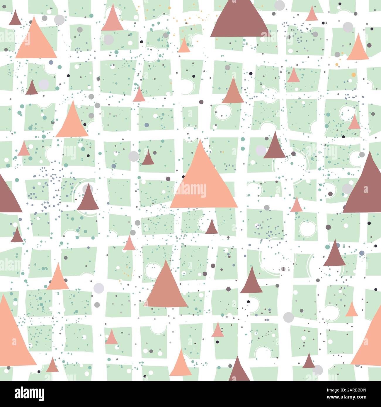 Cute Pattern with triangles on pastel blue stripes on white background ...