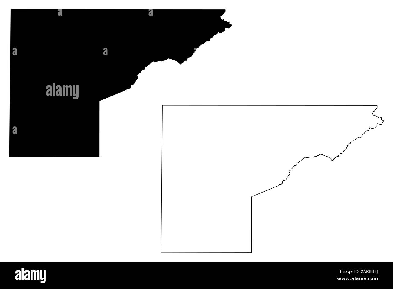 Mesa outline map Black and White Stock Photos & Images - Alamy