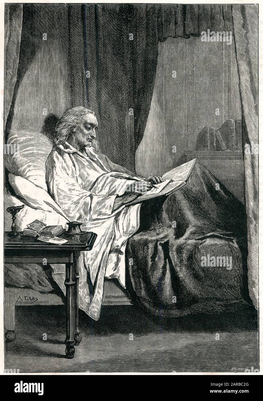 JOHN WESLEY/DEATHBED 2 Stock Photo - Alamy