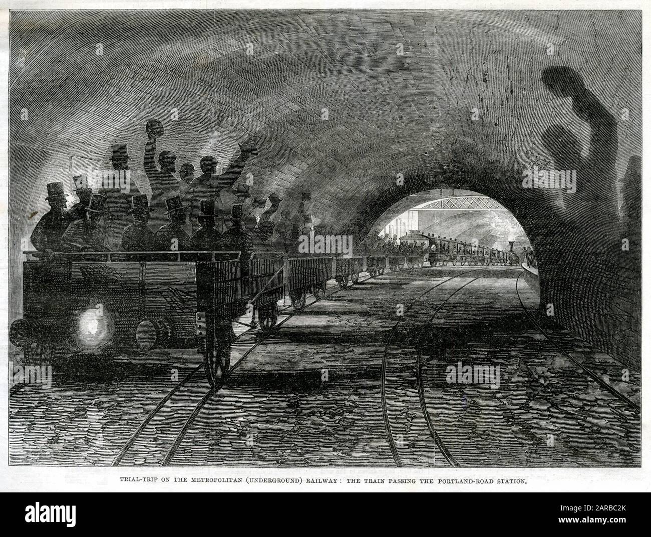 London underground train 1862 hi-res stock photography and images - Alamy