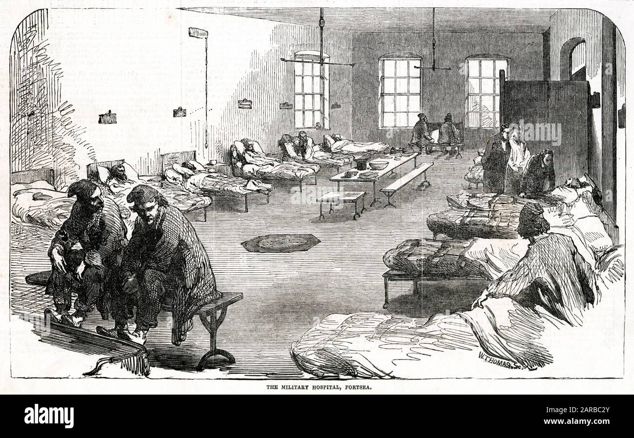 Military Hospital 1855 Stock Photo - Alamy