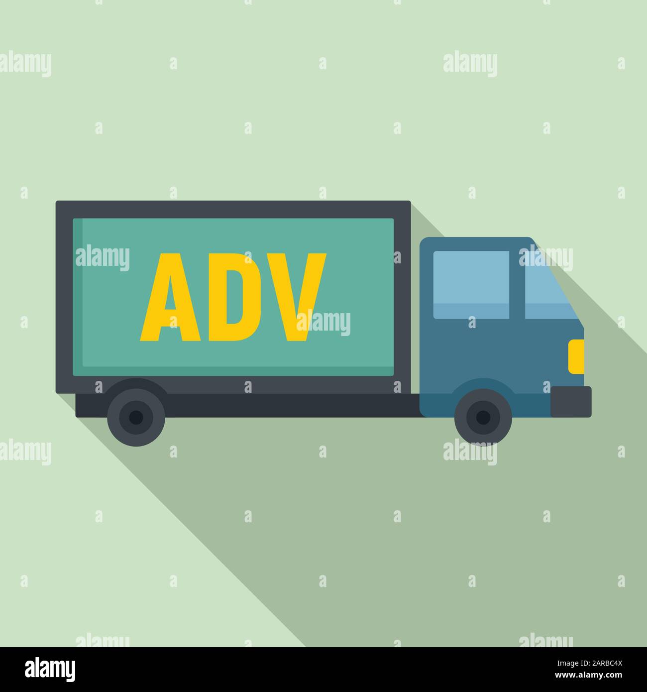 Adv truck icon. Flat illustration of adv truck vector icon for web ...