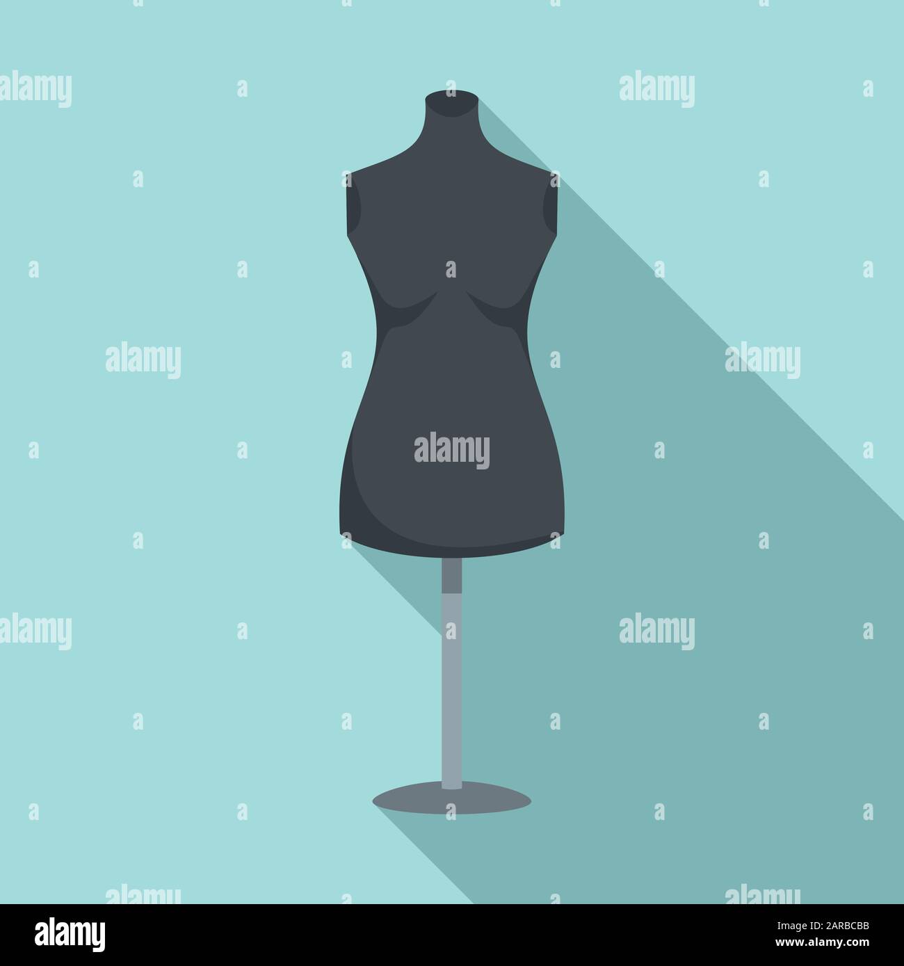 Empty mannequin icon. Flat illustration of empty mannequin vector icon ...