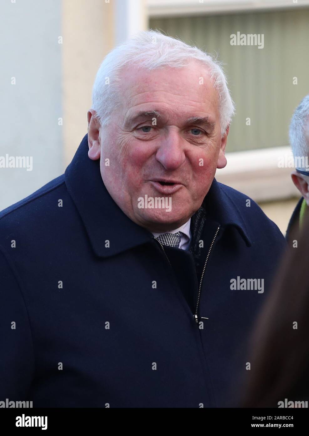 Bertie Ahern attends the funeral of Seamus Mallon, the former deputy ...