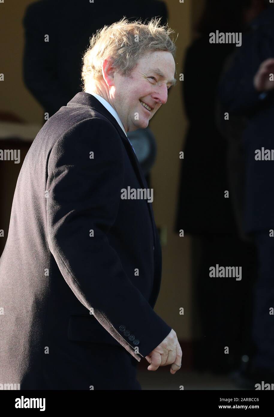 Enda Kenny attends the funeral of Seamus Mallon, the former deputy ...