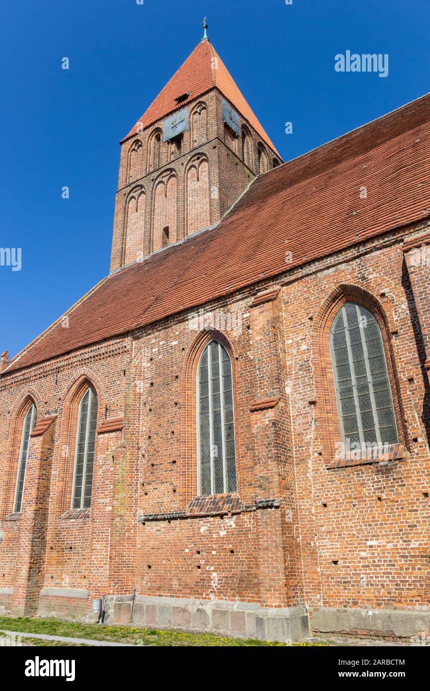 Historic Marienkirche church in the old town of Grimmen, Germany Stock Photo - Alamy