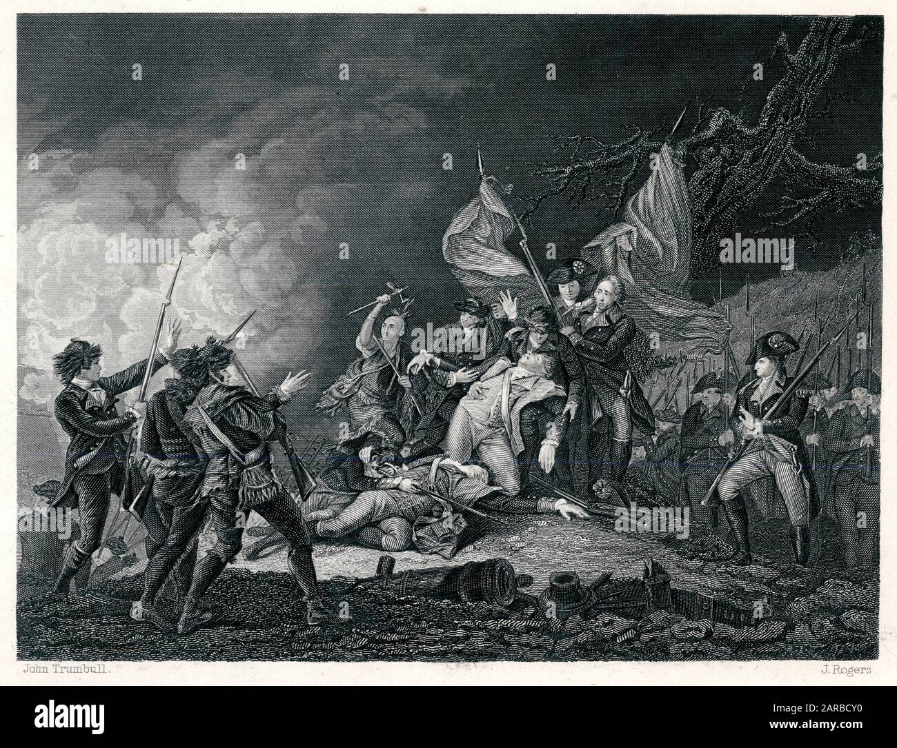 Death of General Montgomery 1774 Stock Photo - Alamy