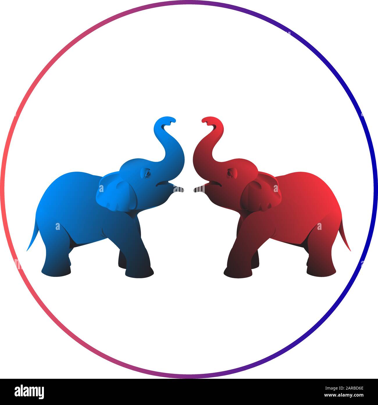 Carving elephants Stock Vector Images - Alamy