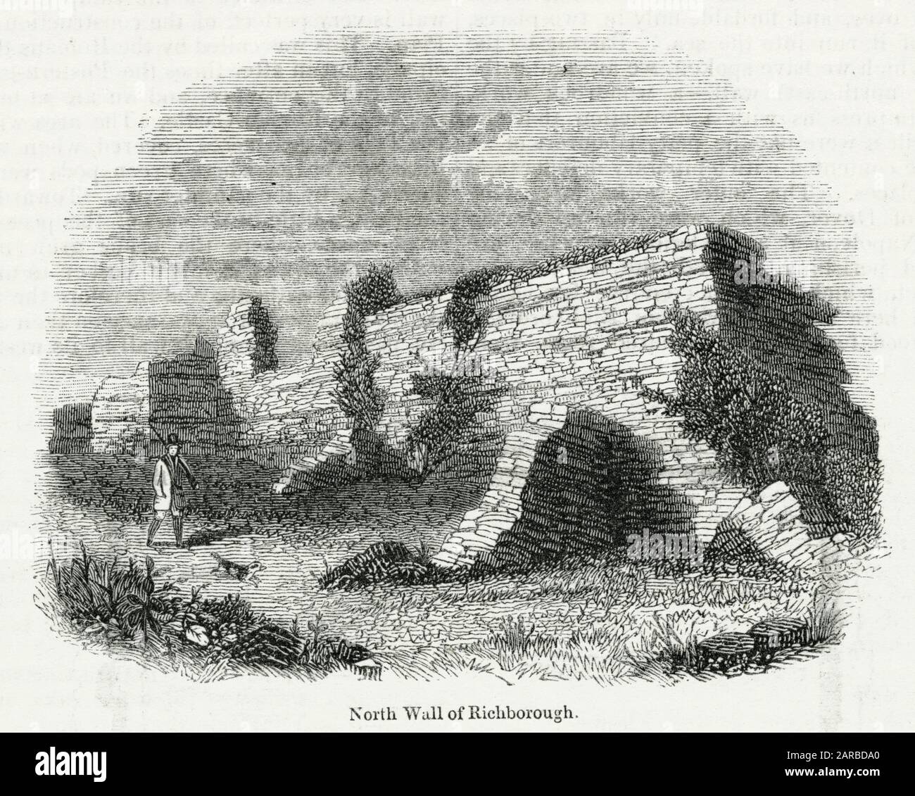 Ruined remains of the roman fort hi-res stock photography and images ...