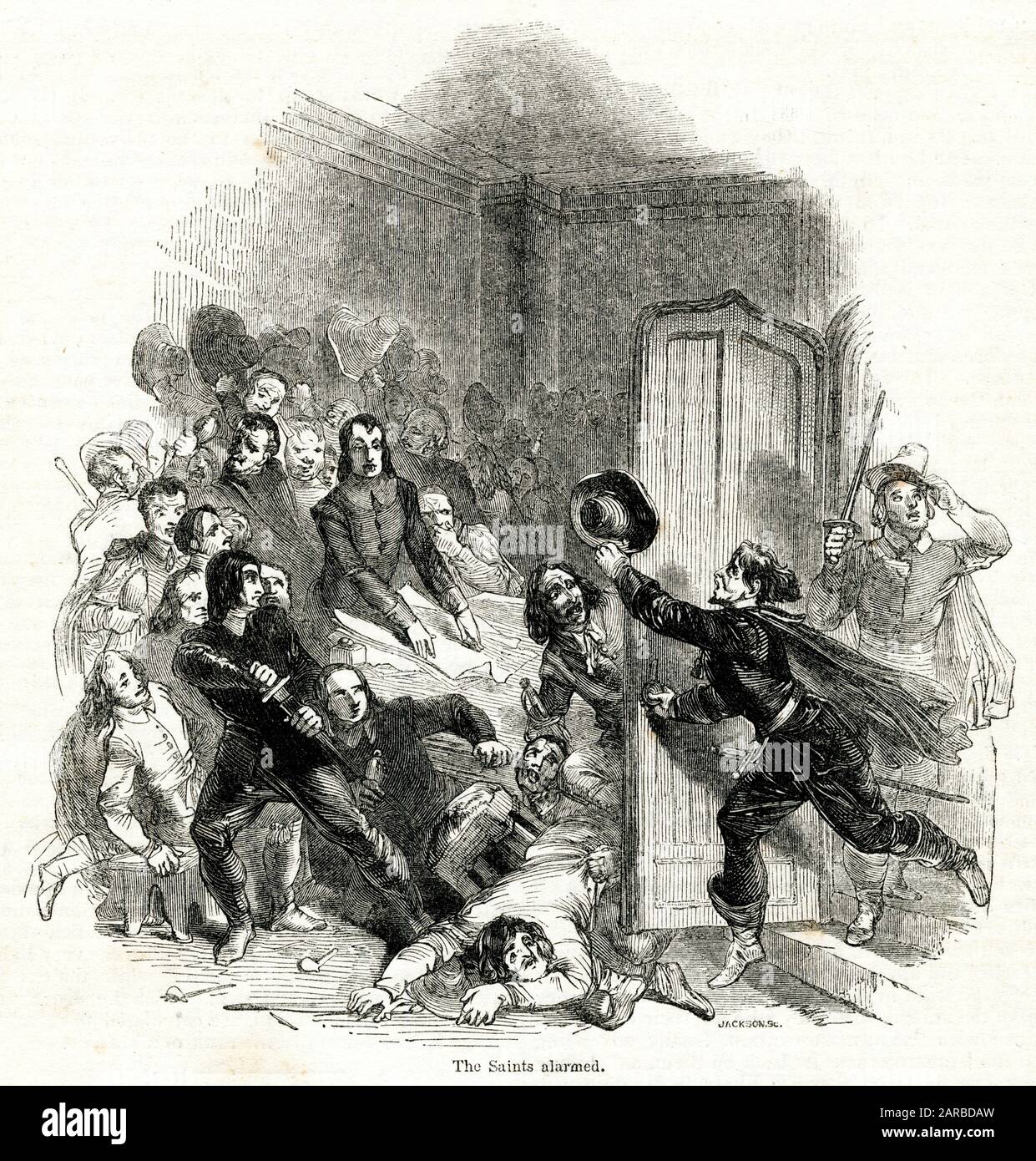 Hudibras, mock-heroic poem by Samuel Butler Stock Photo - Alamy