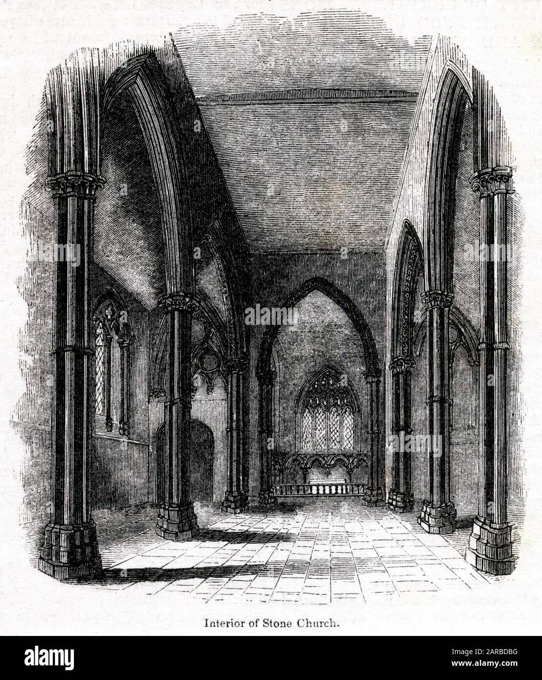 Interior, St Mary's Church, Stone, near Dartford, Kent Stock Photo - Alamy