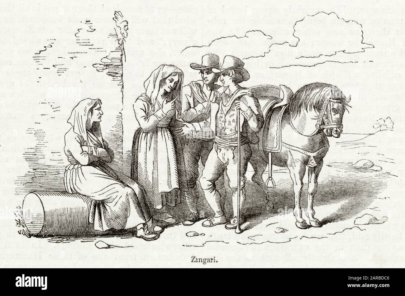 Gipsies in Rome, Italy Stock Photo - Alamy