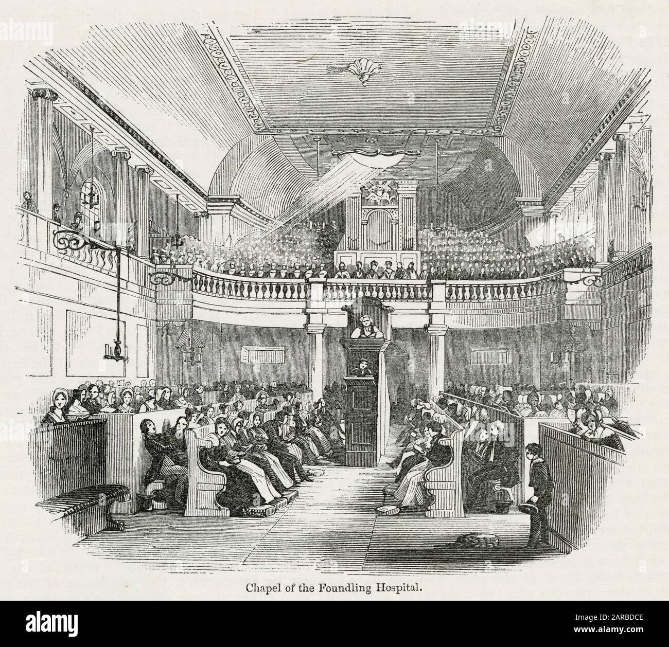 View inside the Chapel, Foundling Hospital, London Stock Photo - Alamy