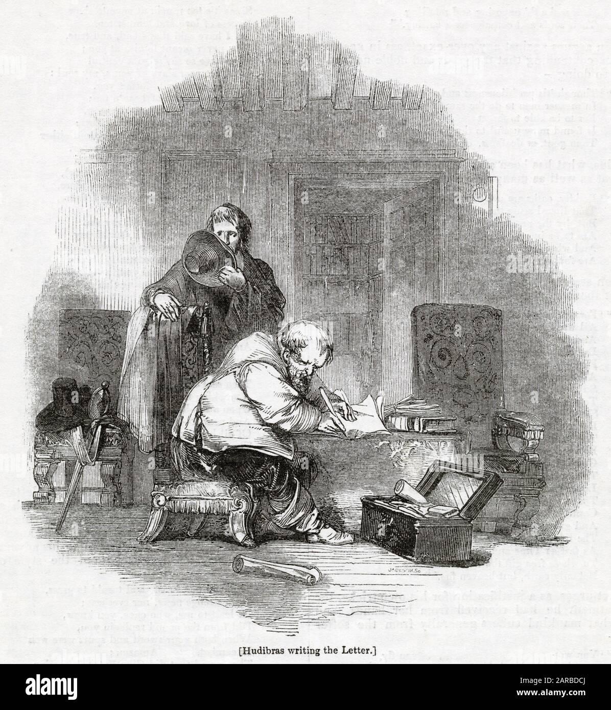 Hudibras, mock-heroic poem by Samuel Butler Stock Photo - Alamy