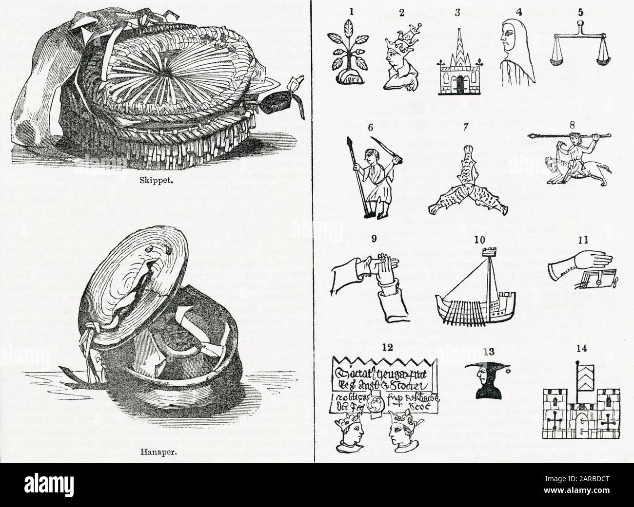 Ancient items from the Treasury of Great Britain Stock Photo - Alamy
