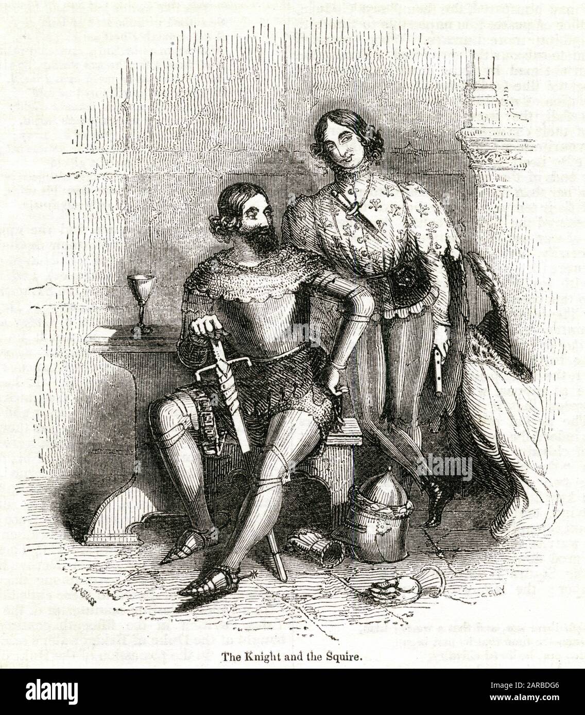 Squire canterbury tales hi-res stock photography and images - Alamy
