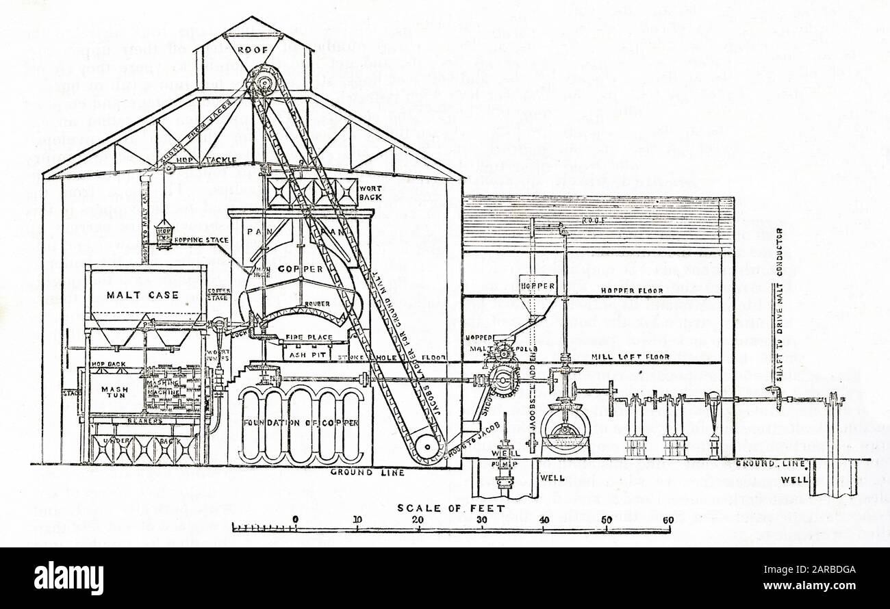 Cross-section of Barclays brewery, Southwark, London Stock Photo - Alamy