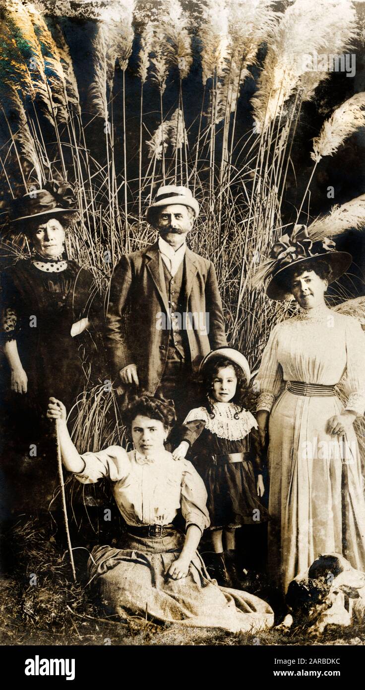 Poitiers, France - French Family Group Photograph Stock Photo - Alamy