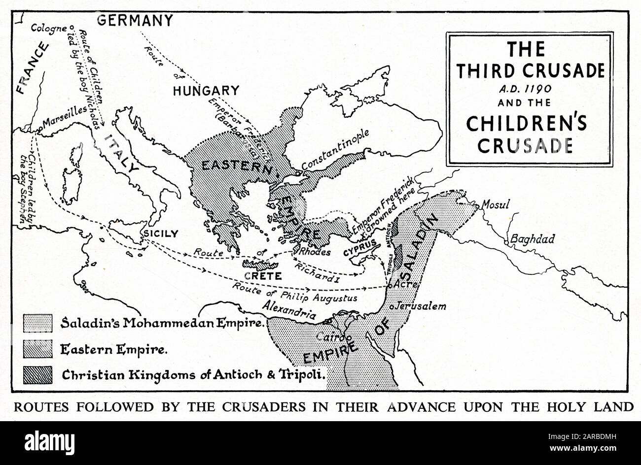 Third Crusades Map