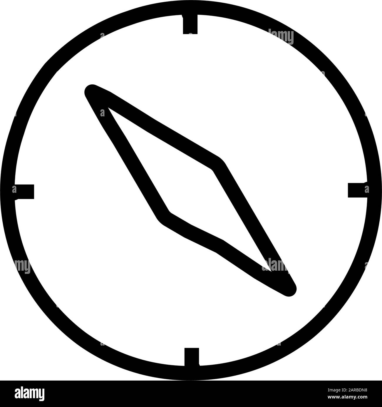 Simple compass Black and White Stock Photos & Images - Alamy