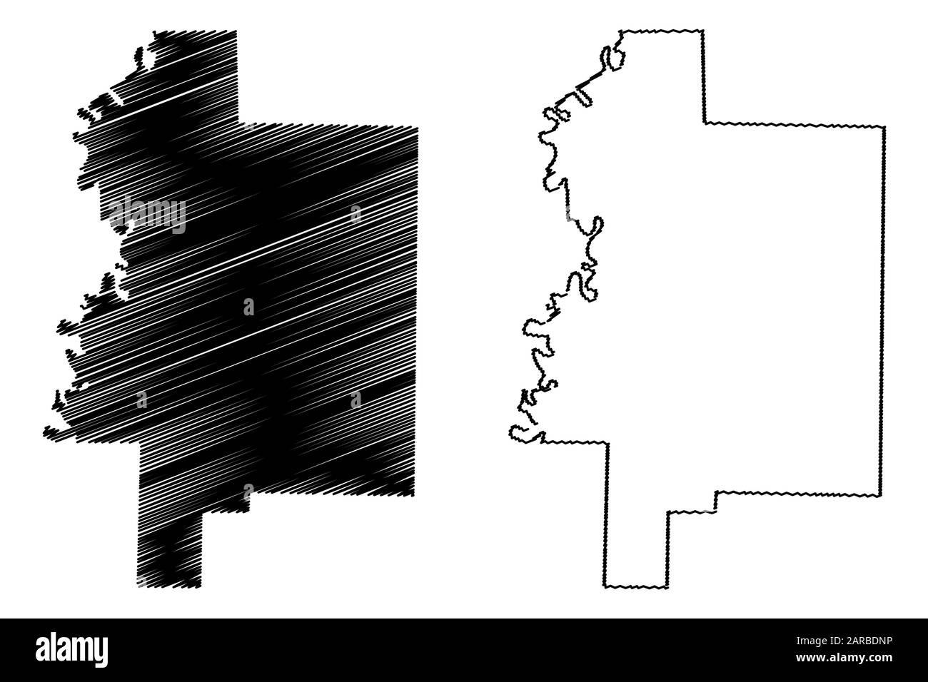 Map of augusta arkansas Black and White Stock Photos & Images - Alamy