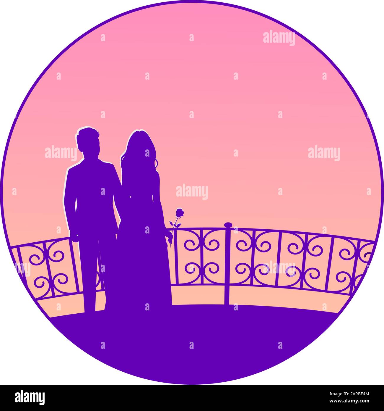 Lovers couple characters on city hi-res stock photography and images ...