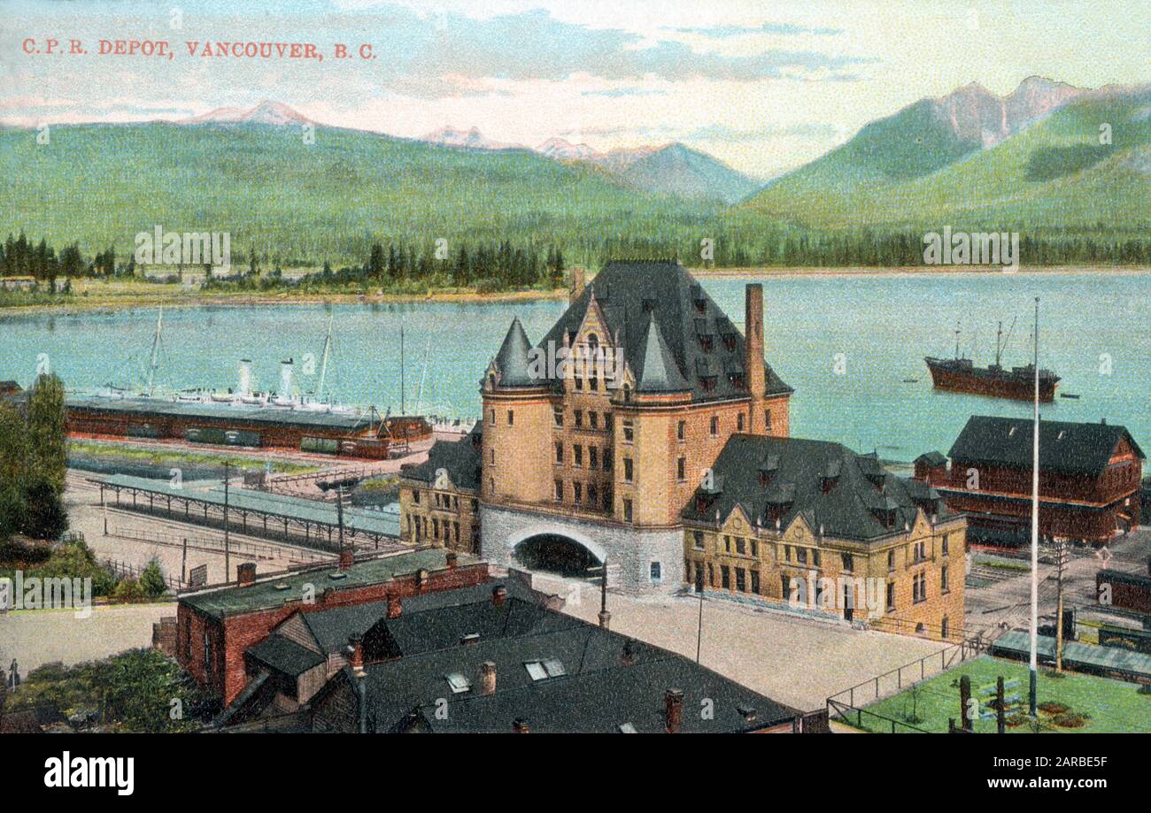 Canadian Pacific Railroad Depot, Vancouver, Canada Stock Photo - Alamy