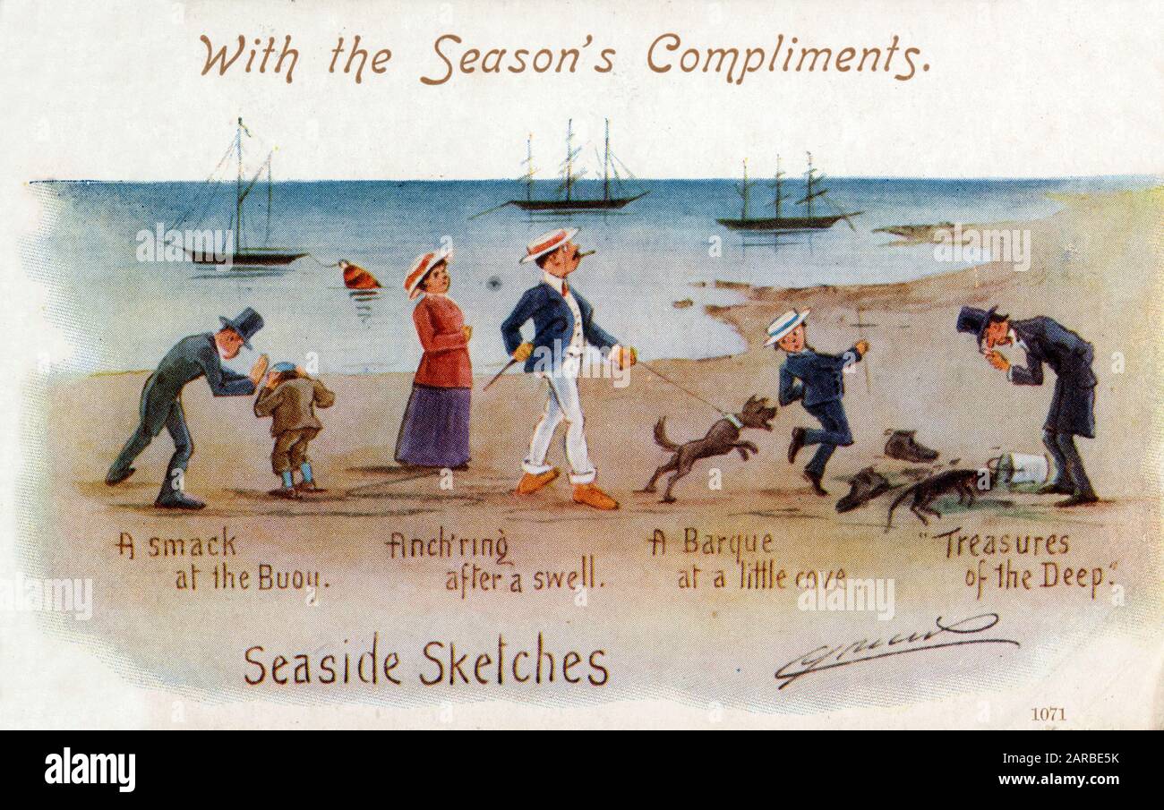 British seaside postcard humour hi-res stock photography and images - Alamy