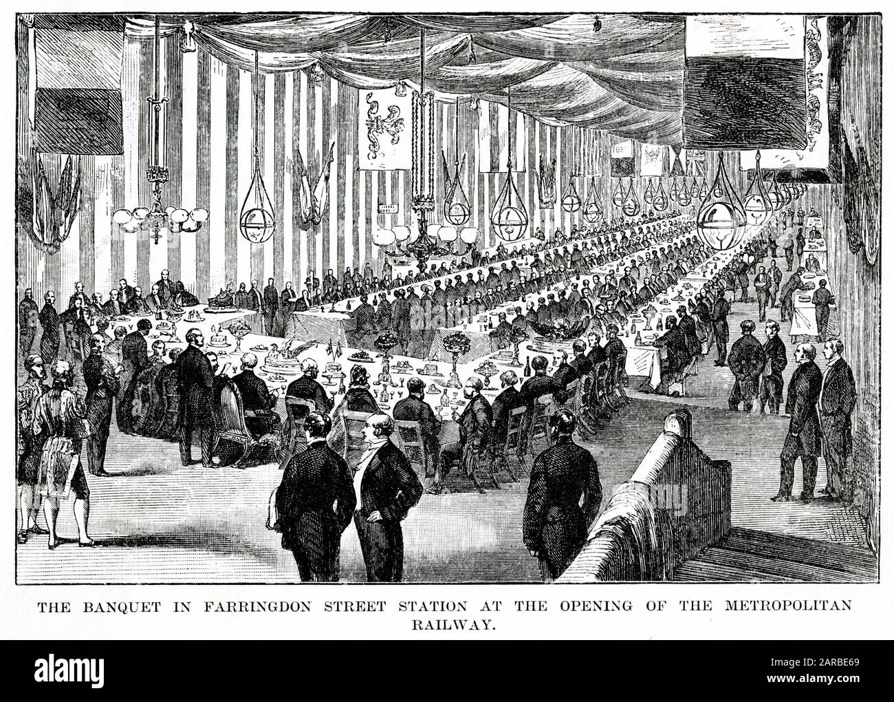 London underground railway 1863 Cut Out Stock Images & Pictures - Alamy