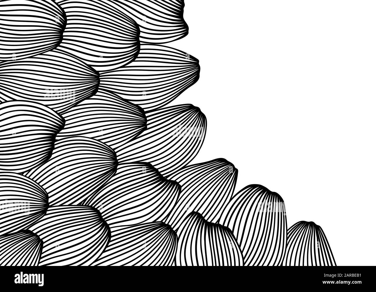 Card design with waves. Background with sea, river or water texture ...